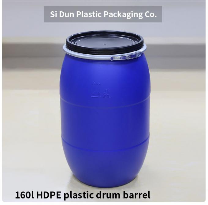 HDPE 55 Gallon Blue Barrel Plastic Chemical Containers ISO9001